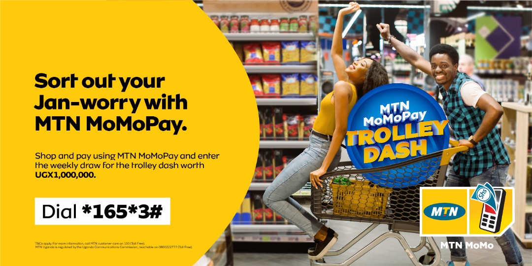MTN MoMo Pay Users to Win Up to Shs 1M in Trolley Dash Competition ...